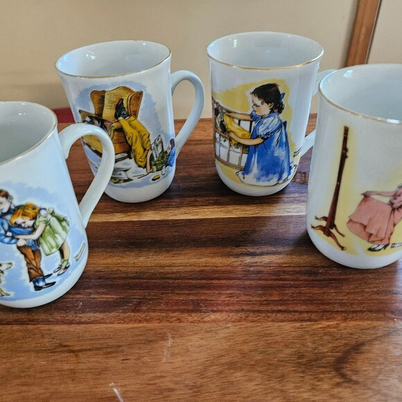 Norman Rockwell | Dining | Vintage Norman Rockwell Coffee Mugs Museum ...